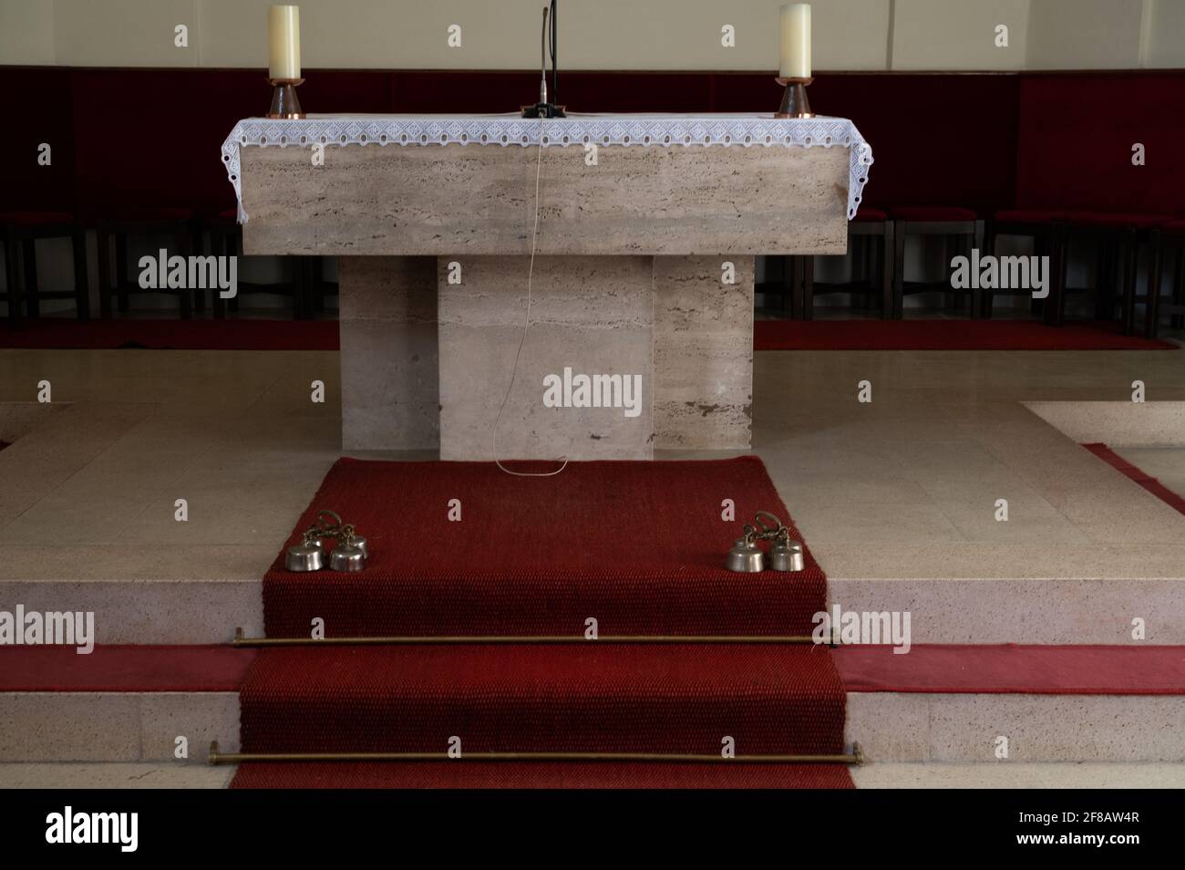 Shot of an alter in a Christian church Stock Photo - Alamy