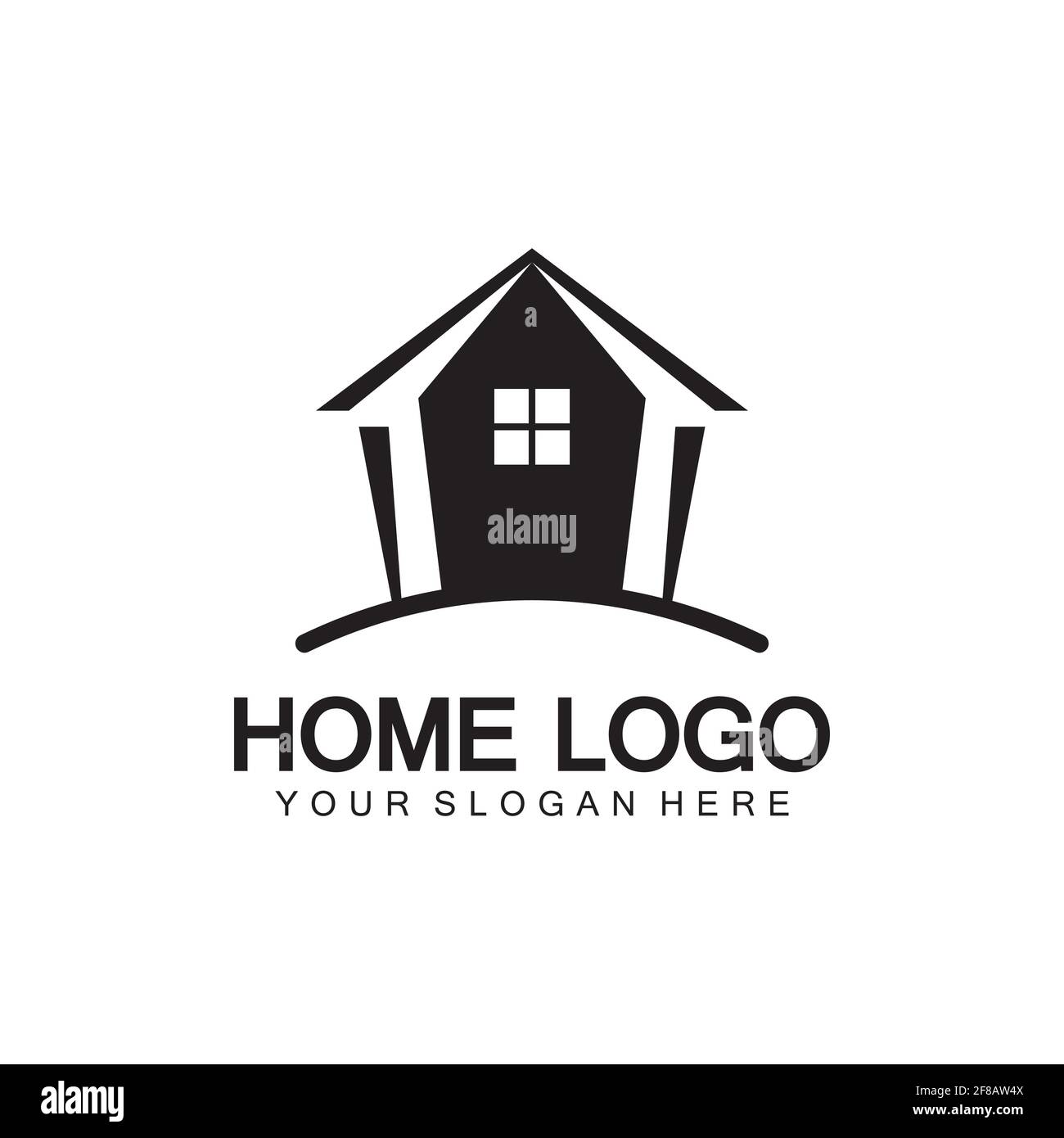 Home logo icon vector illustration design template.Home and house logo ...