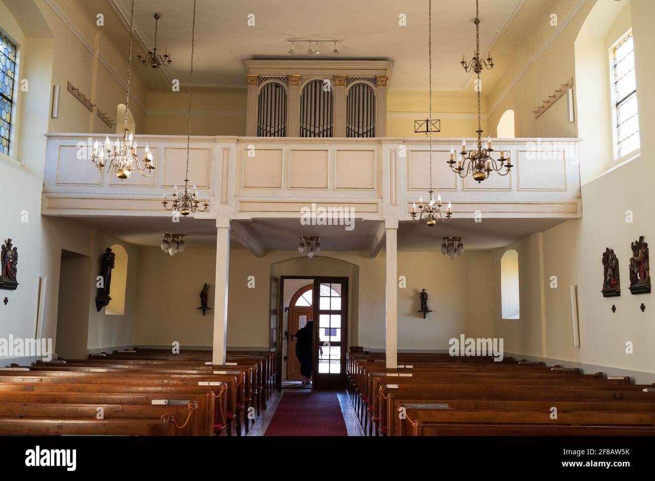 Shot of a Christian church interior Stock Photo - Alamy