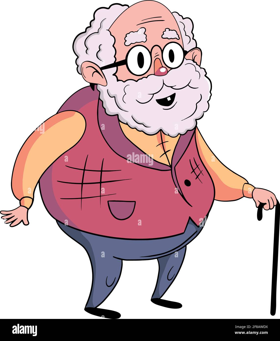 Funny Old Man Clipart