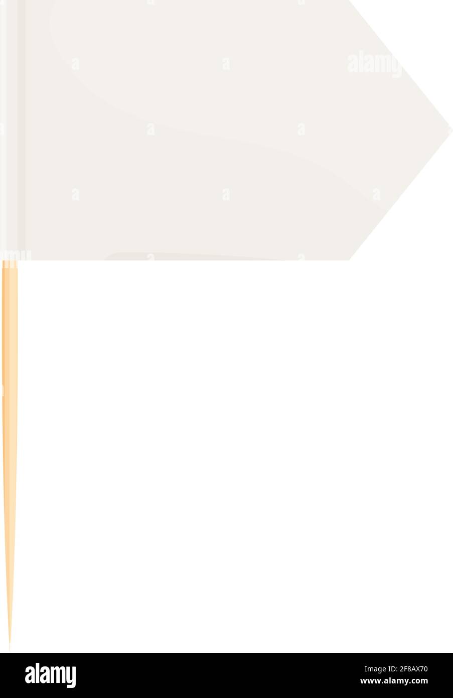 Toothpick flag wooden miniature in cartoon flat style isolated on white ...