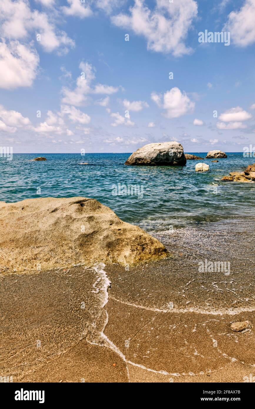 Cava dell'Isola beach, Ischia island Stock Photo - Alamy