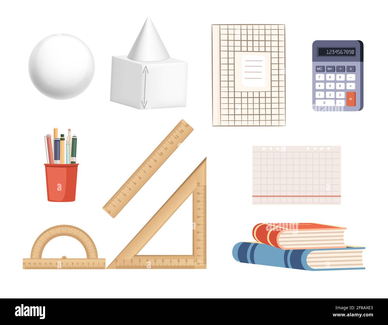 Seamless pattern Math science courses online education concept or ...