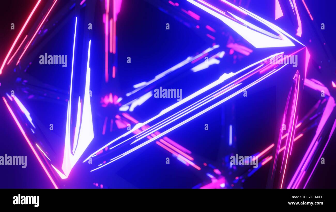 Abstract futuristic sci-fi neon and digital light background Stock ...