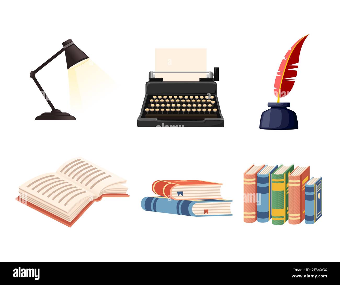 Seamless pattern Literature lesson courses online education concept or ...