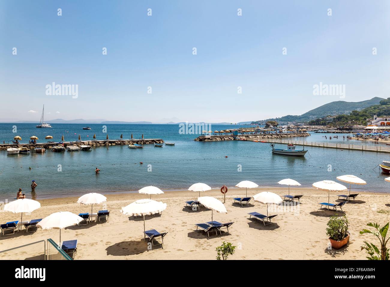 Lacco Ameno beach, ischia island Stock Photo - Alamy