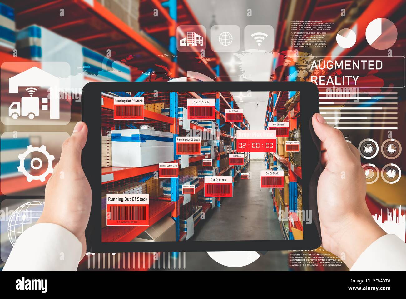 Industry 4 0 augmented reality smart logistic hi-res stock photography and images - Alamy