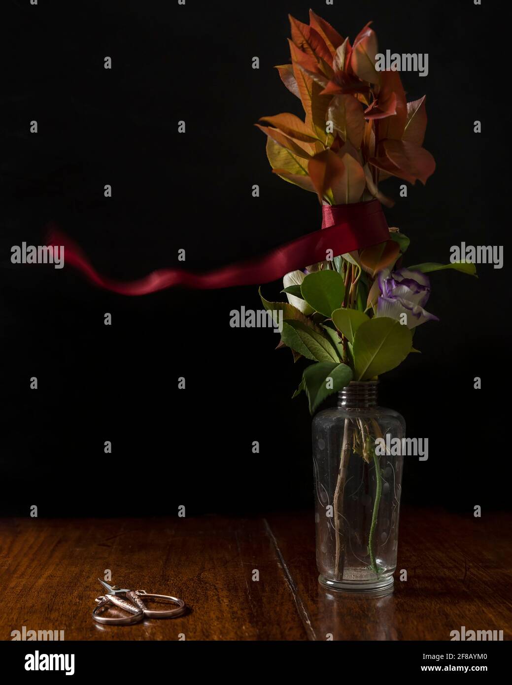 Waving red ribbon hi-res stock photography and images - Alamy