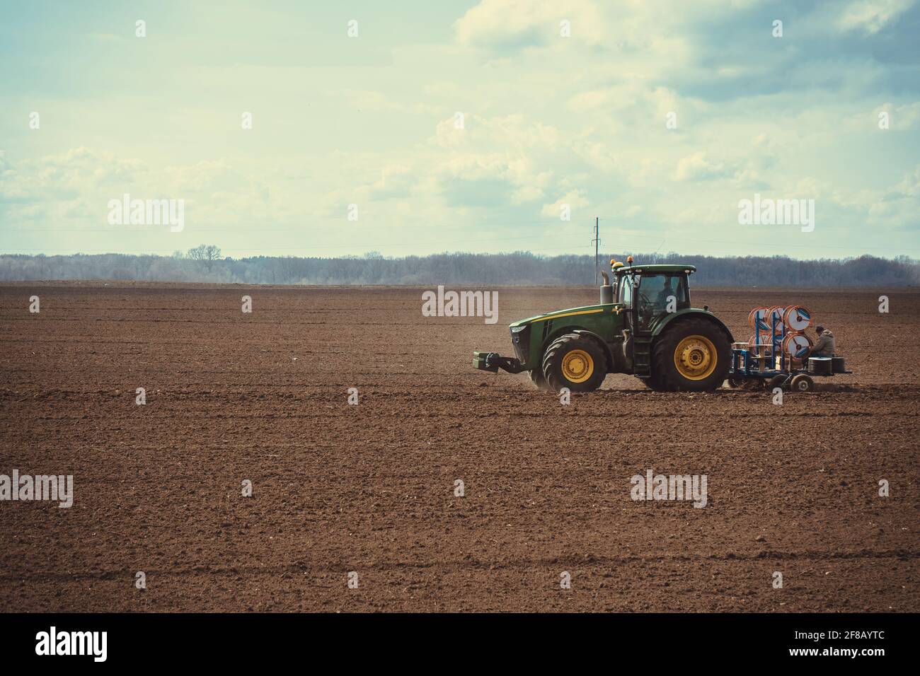 Cable laying tractor hi-res stock photography and images - Alamy