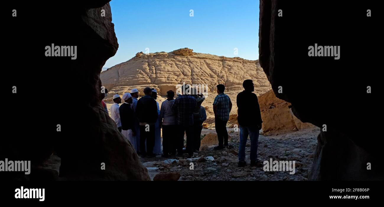 Madyan - city of Prophet Shoaib, Al-Bad, Northern Saudi Arabia Stock ...