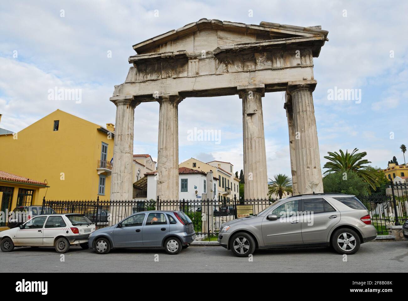 Gate of Athena Archegetis in the Roman Agora in Athens, Greece, Europe ...