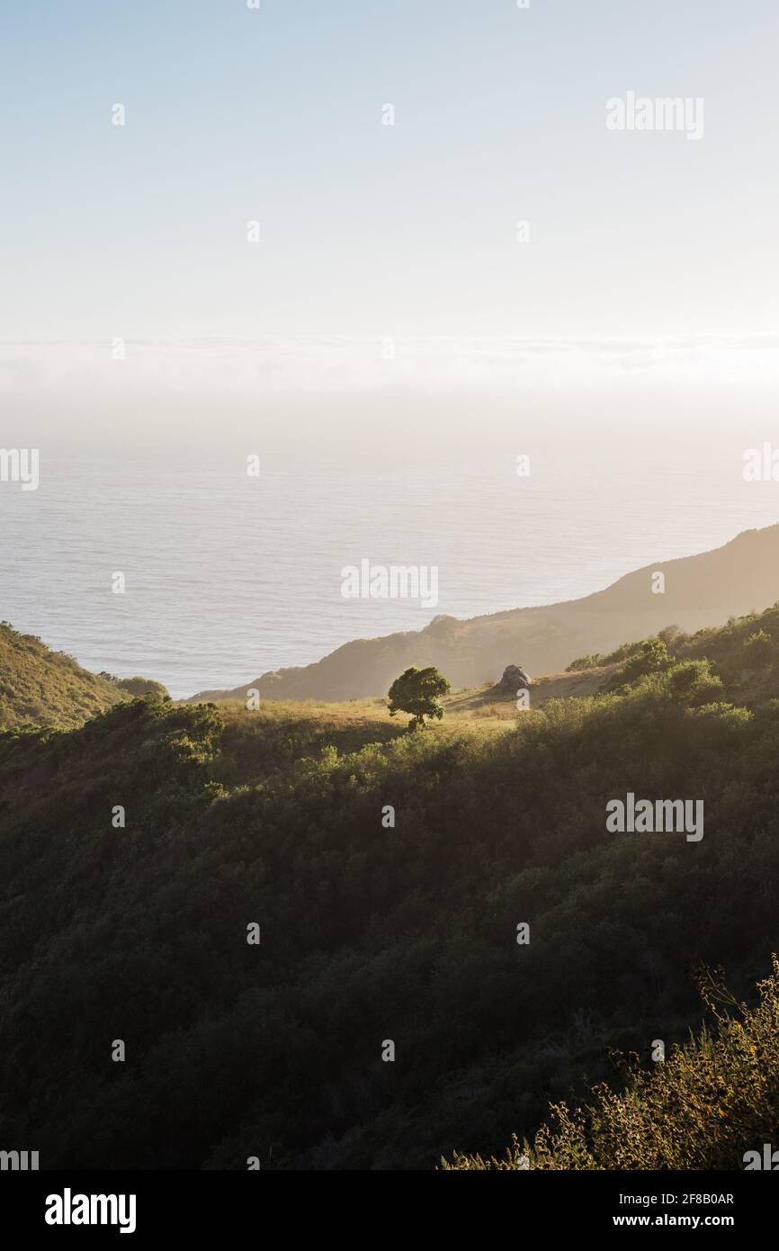 Aerial view of Point Sur State Historic Park Stock Photo - Alamy