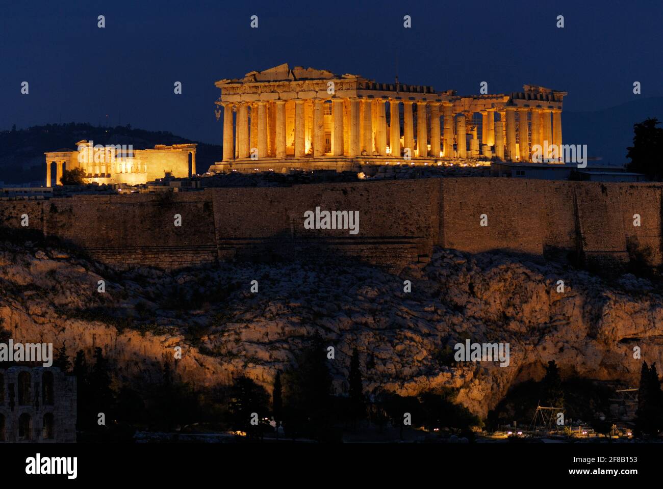 Acropolis At Night