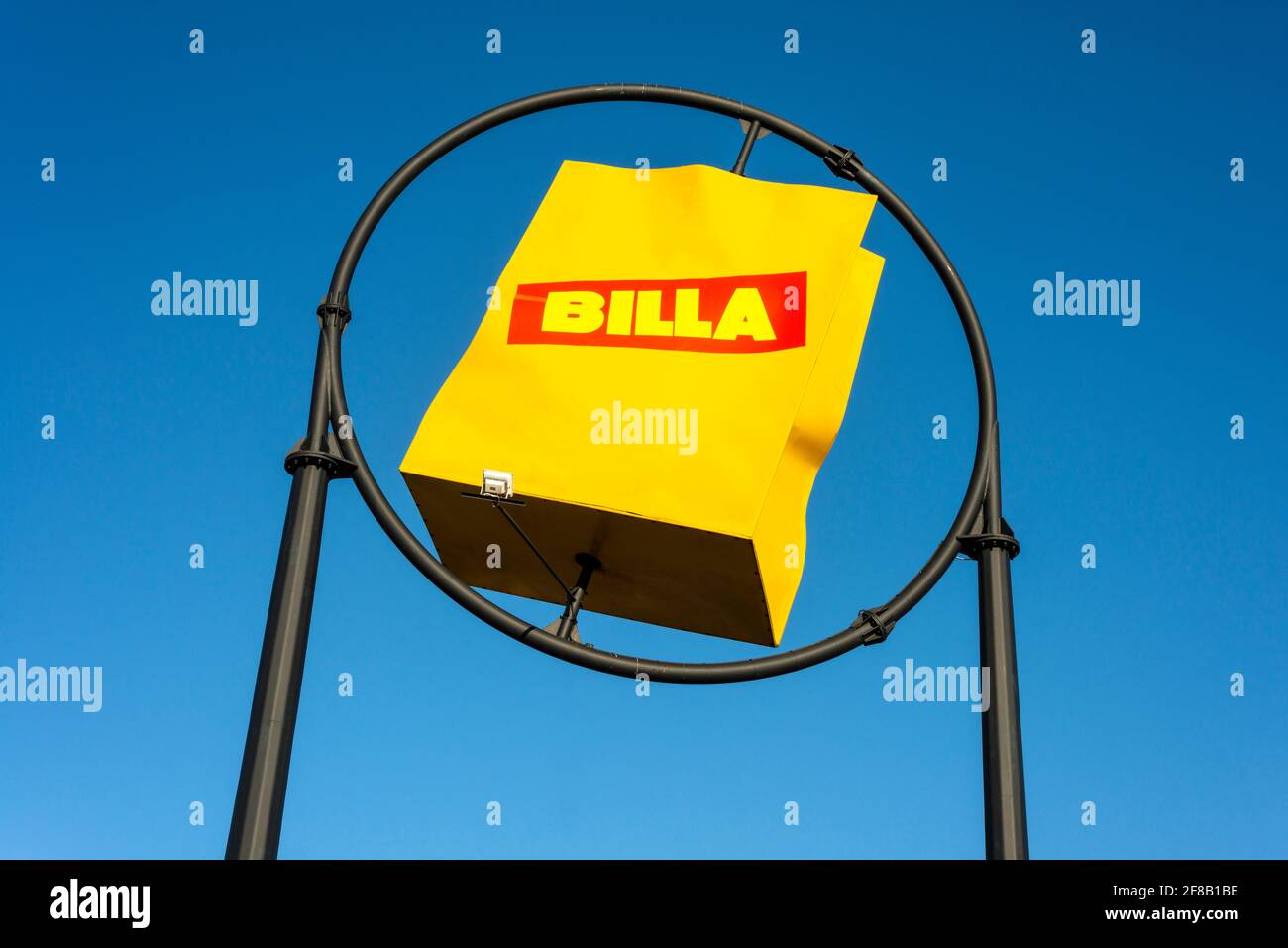 Sign supermarket chain billa hi-res stock photography and images - Alamy