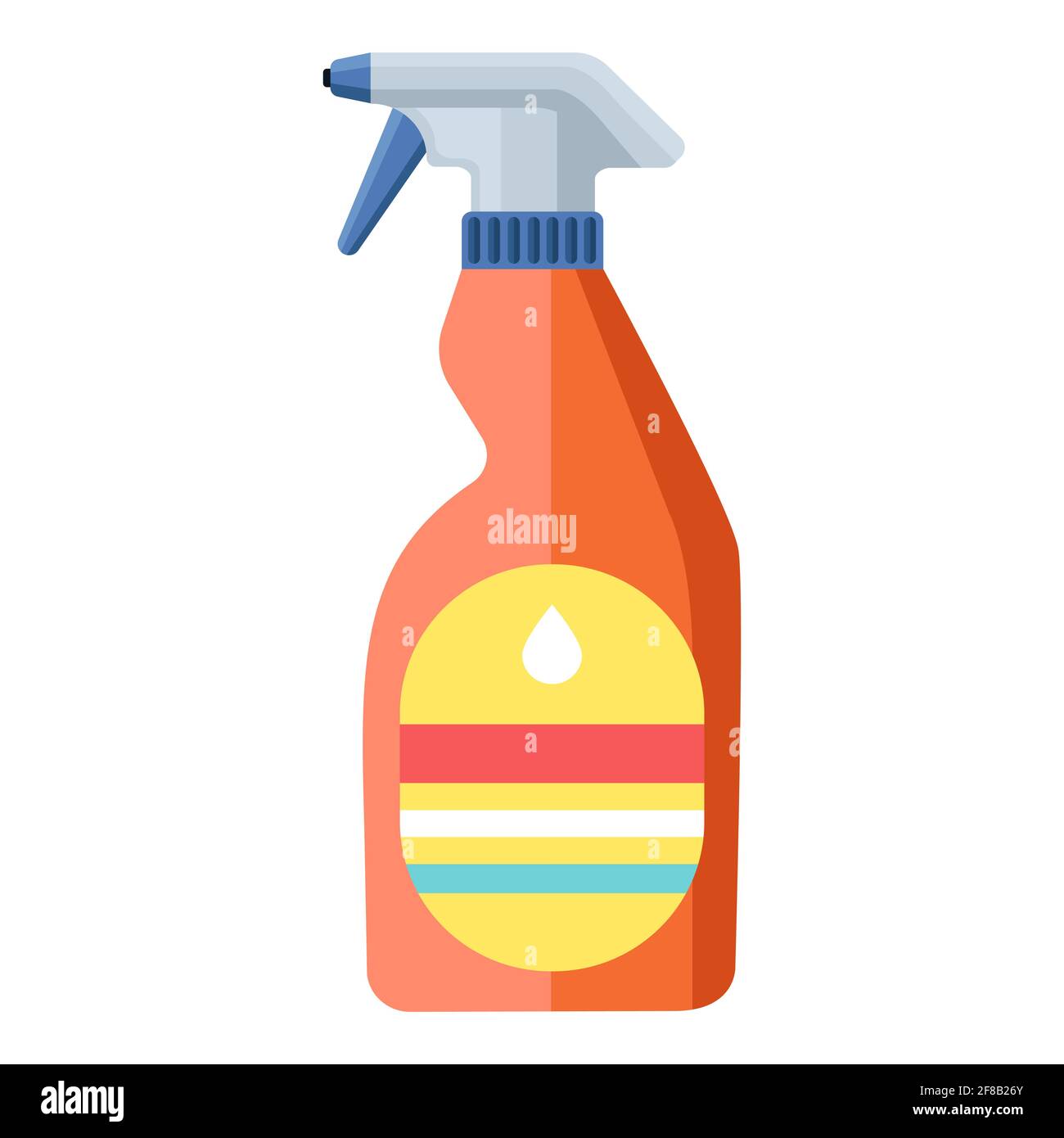 Cartoon vector illustration housework equipment tool spray bottle Stock ...
