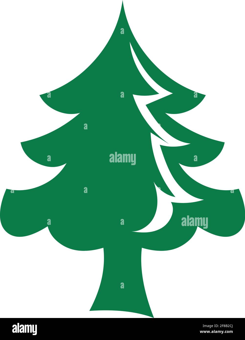 Colorful green pine tree Stock Vector Images - Alamy