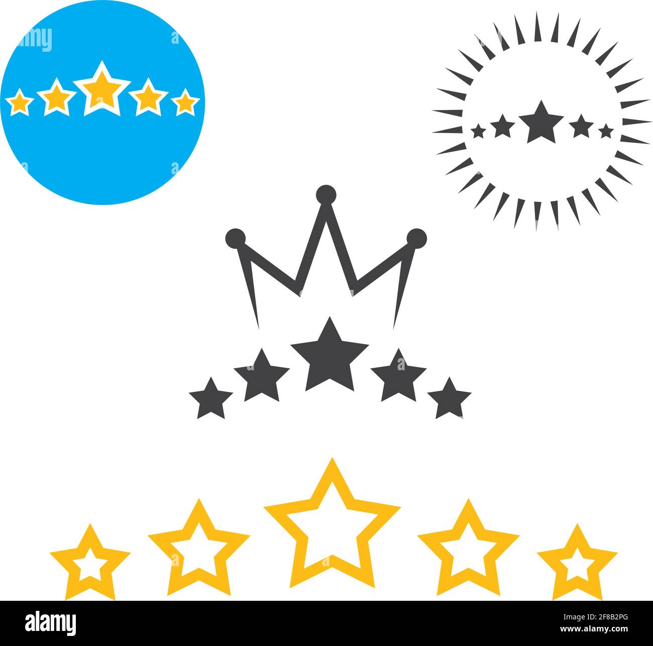 Luxury gold 5 stars Stock Vector Images - Alamy