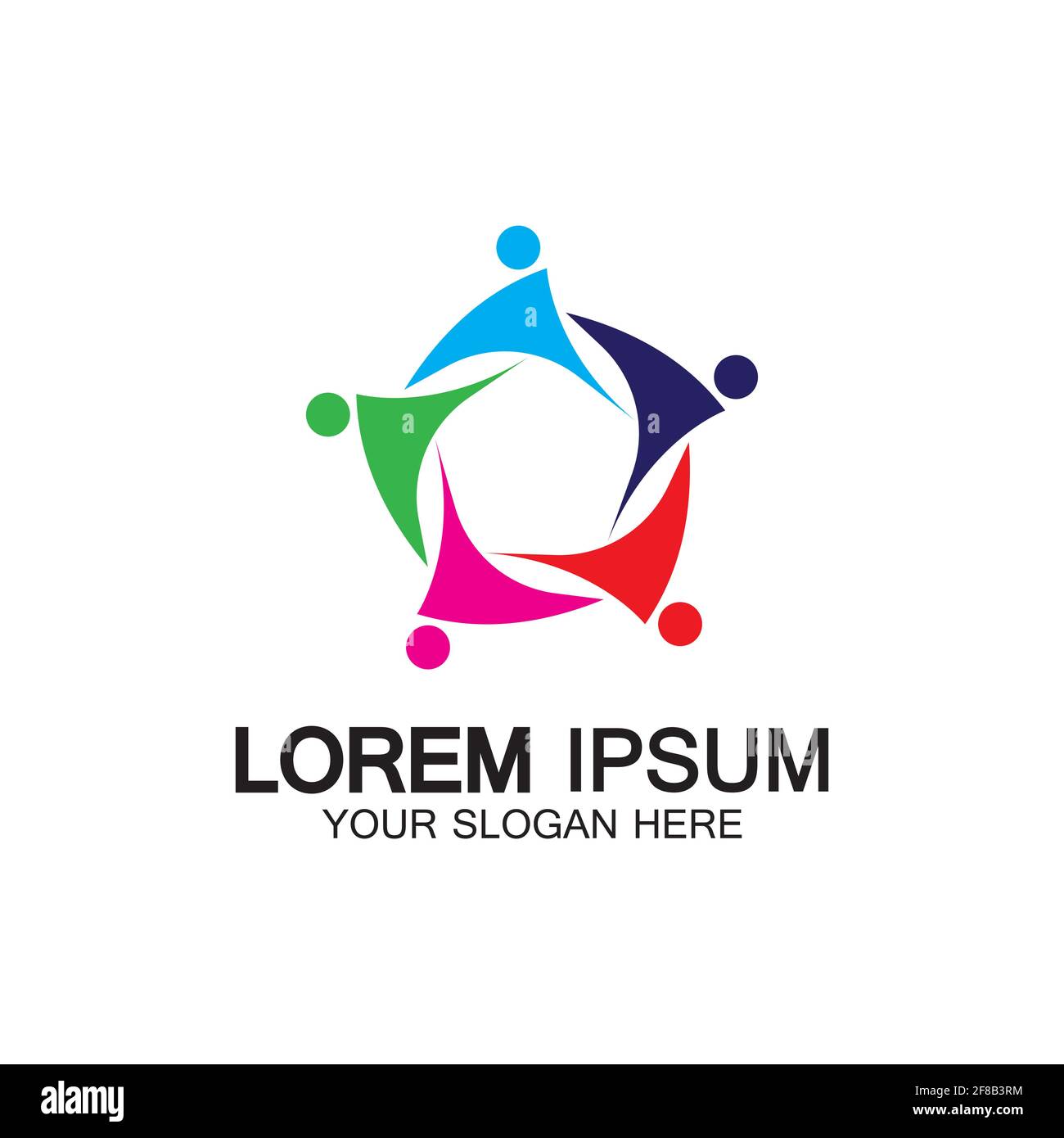 Star people logo design. Star community vector logo. star community ...