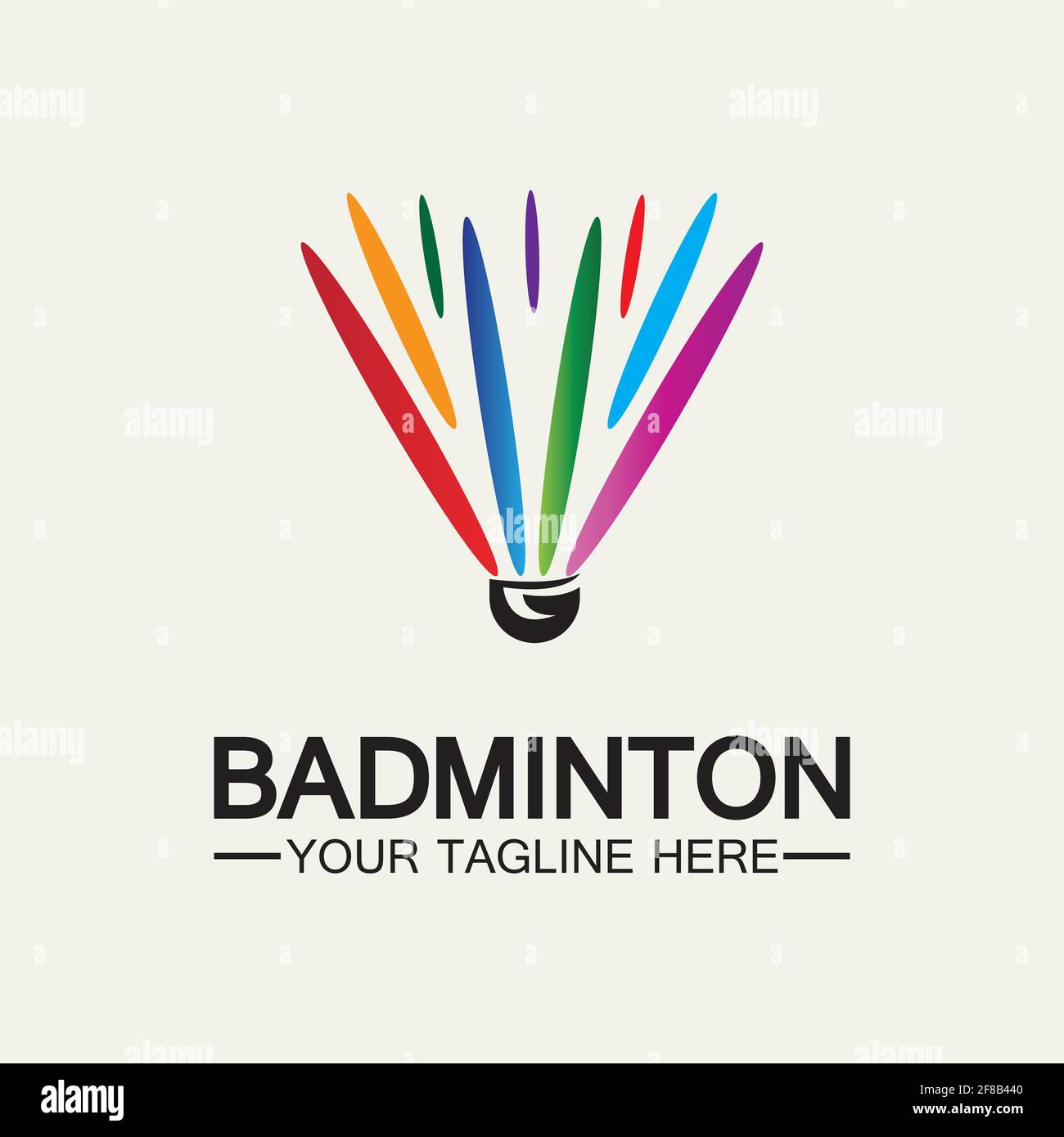Badminton Logo vector icon illustration design template.Badminton ...