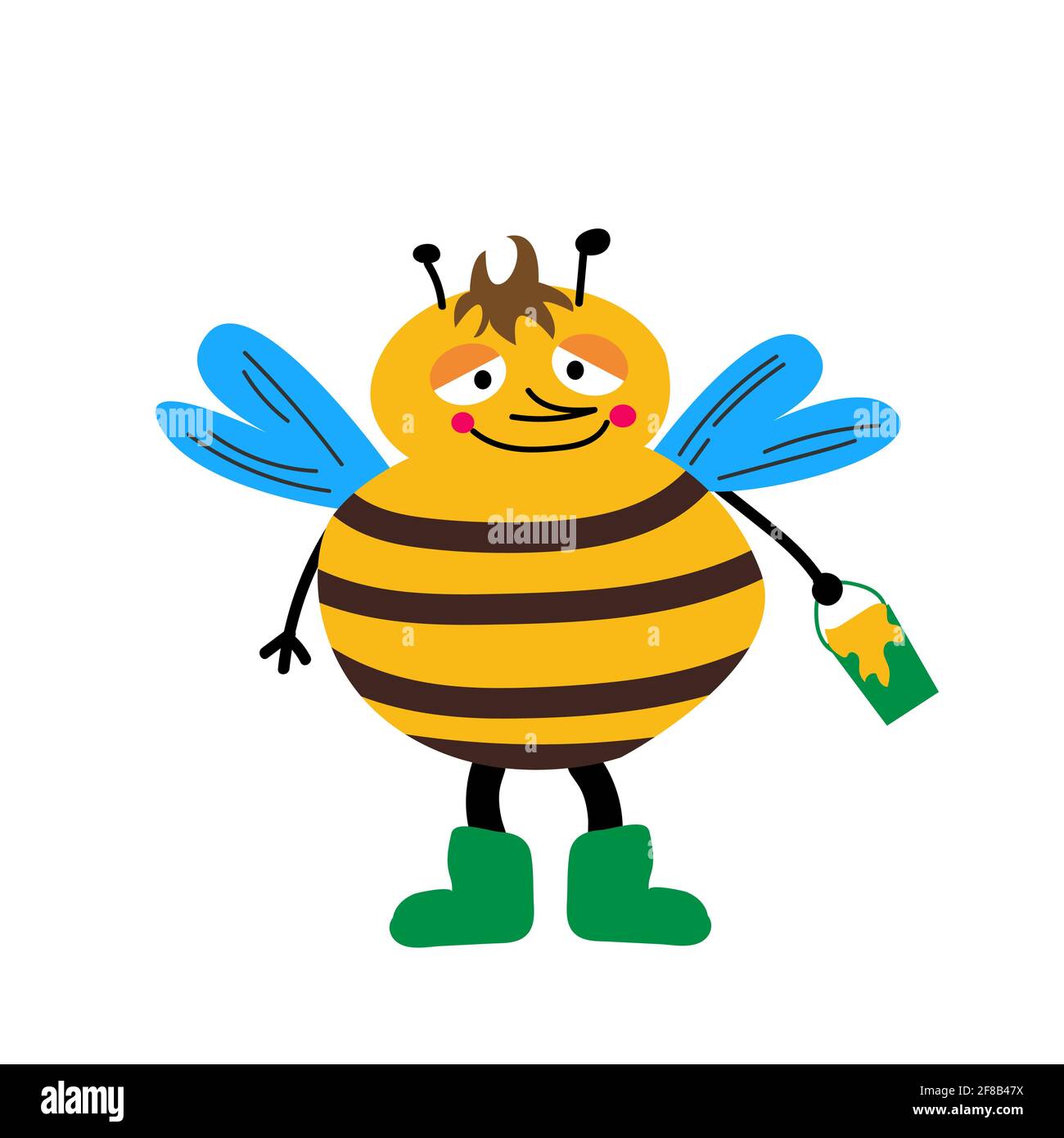 Cartoon honey bee hi-res stock photography and images - Alamy