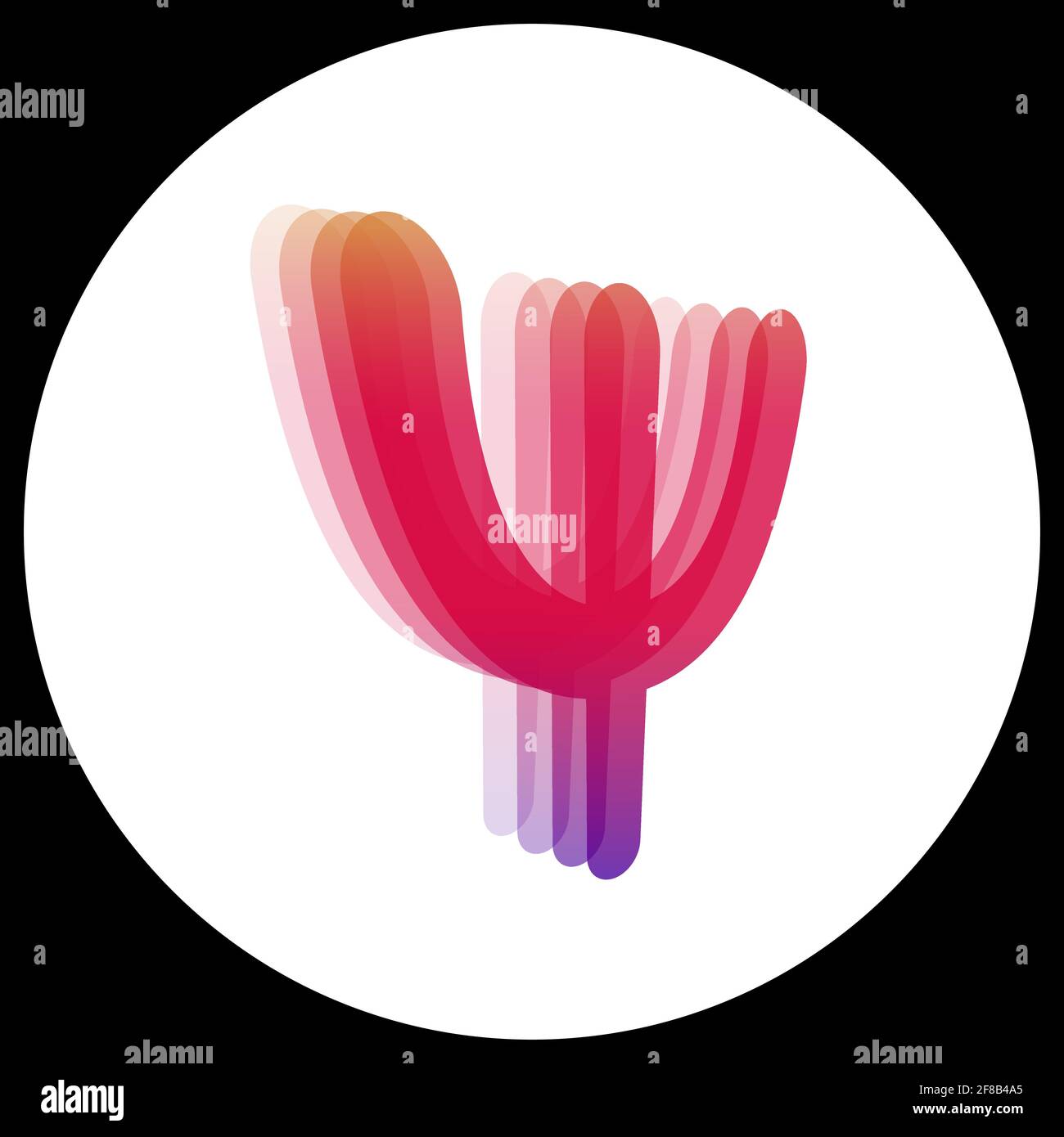 Vector logo of the psychologist. multi-layer psi symbol. Logo for a ...