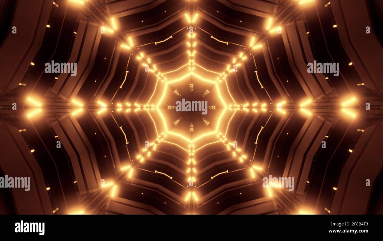3D rendering of a futuristic background with geometric shapes and ...