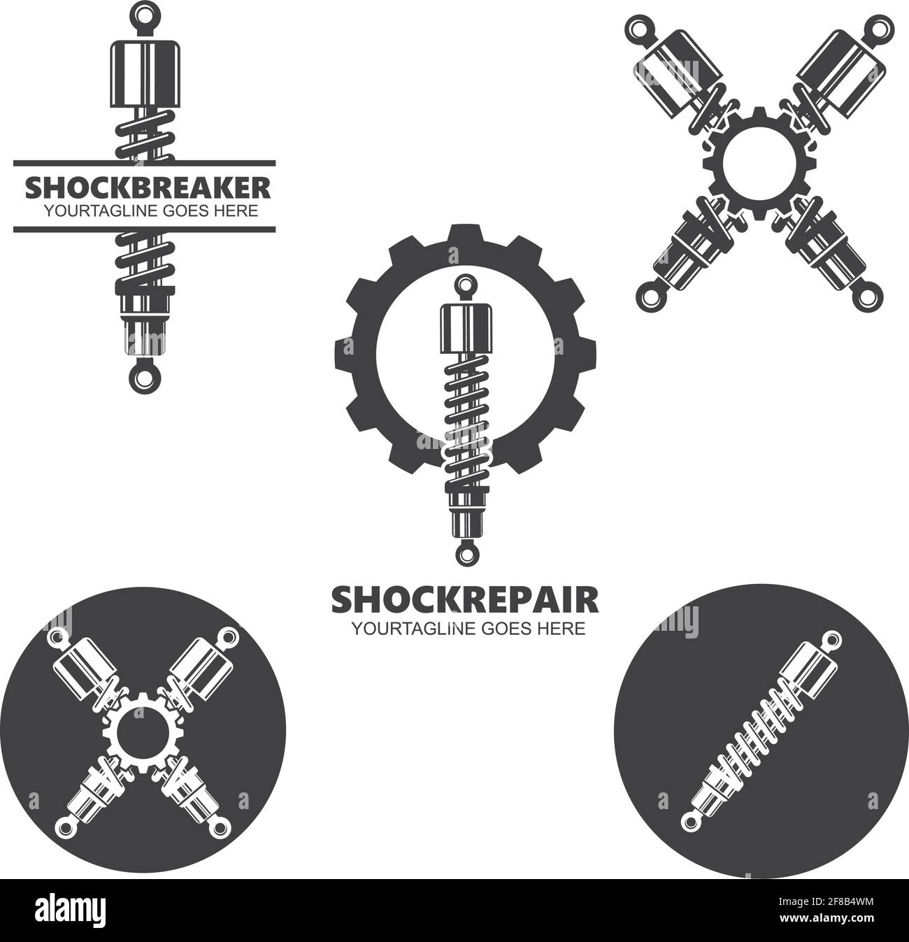 Motorcycle shock absorber Stock Vector Images - Alamy