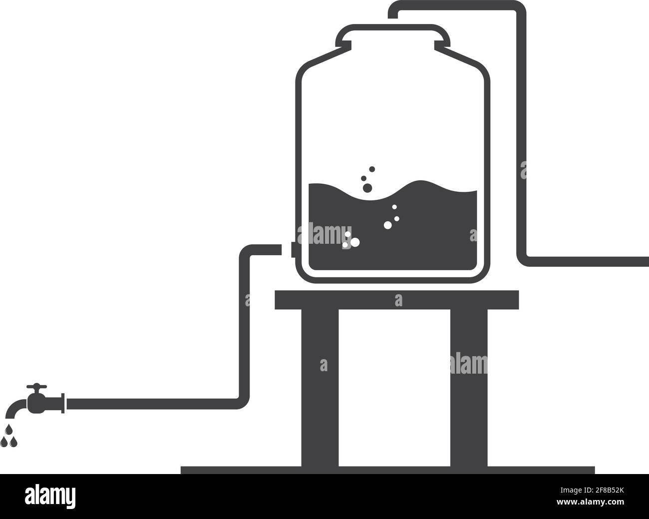 Flushing tank Stock Vector Images - Alamy