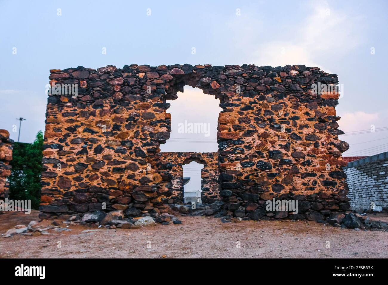 old makkah haram border Stock Photo - Alamy