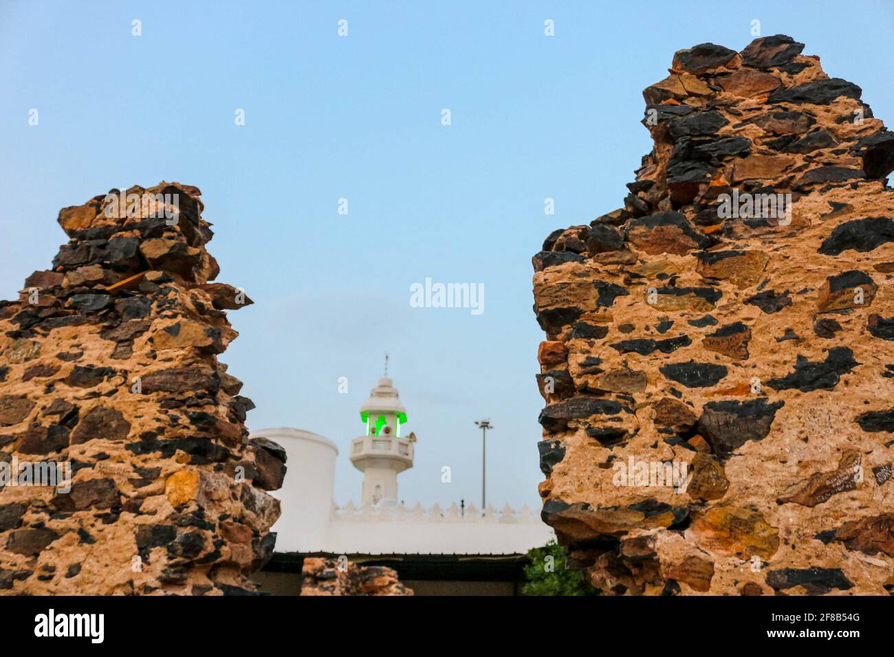 old makkah haram border Stock Photo - Alamy