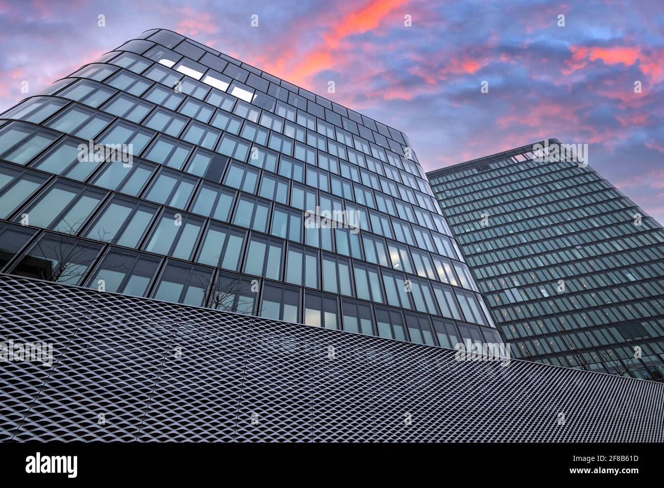 Modern architecture, Bavaria Towers, Munich, Upper Bavaria, Bavaria ...