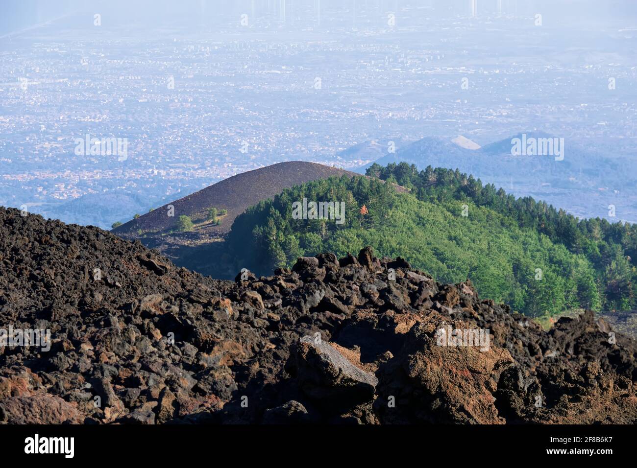 Mount Etna in Sicily near Catania, Tallest active Europe volcano in ...