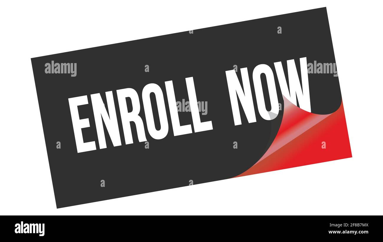 Enroll here sign Cut Out Stock Images & Pictures - Alamy