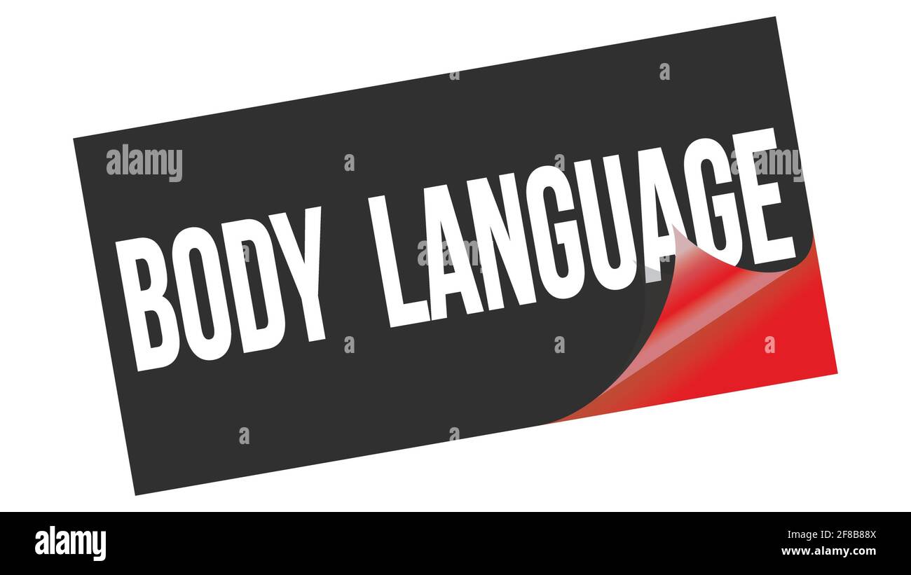 Body language concept black Cut Out Stock Images & Pictures - Alamy