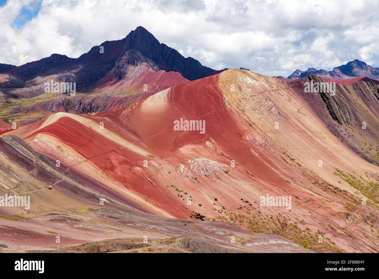 Rainbow mountains or Vinicunca Montana de Siete Colores, Cuzco region ...