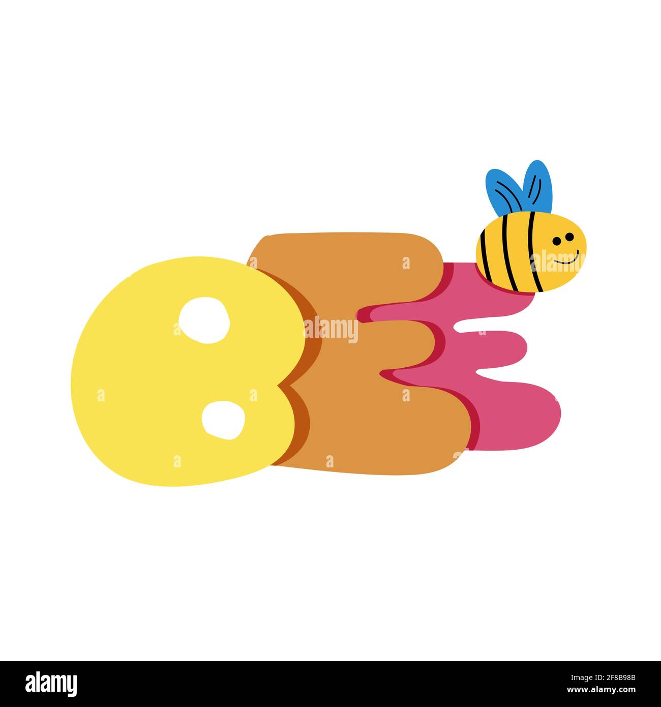 English honey bee Stock Vector Images - Alamy