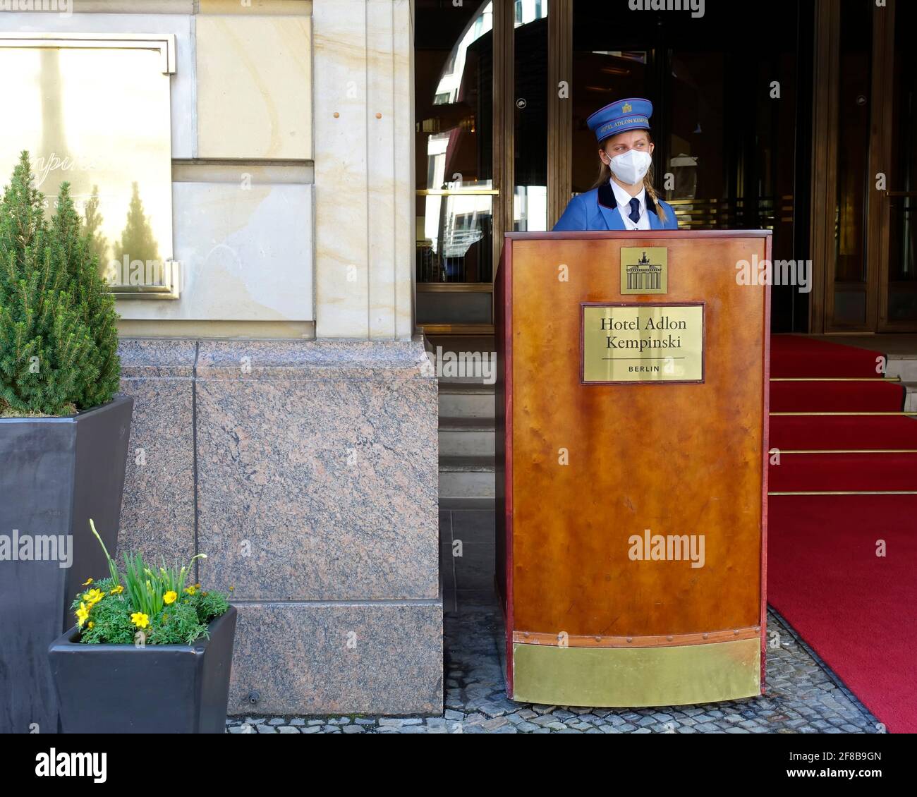 Hotel Adlon Kempinski Berlin, luxury hotel in Berlin, Germany Stock ...