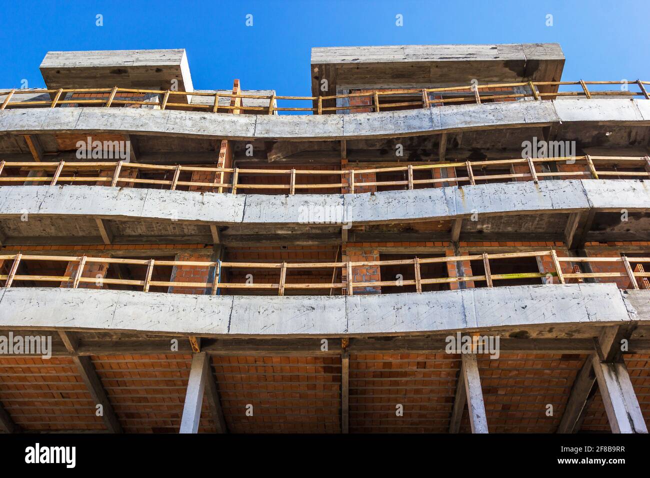 Low angle shot of a building under construction Stock Photo - Alamy