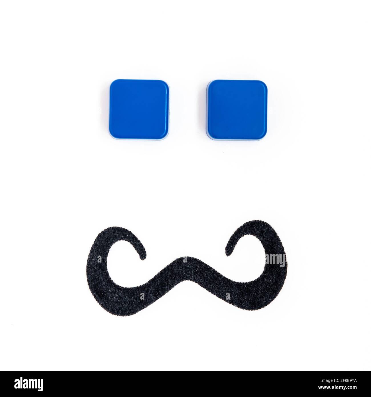 Cartoon mustache face hi-res stock photography and images - Alamy