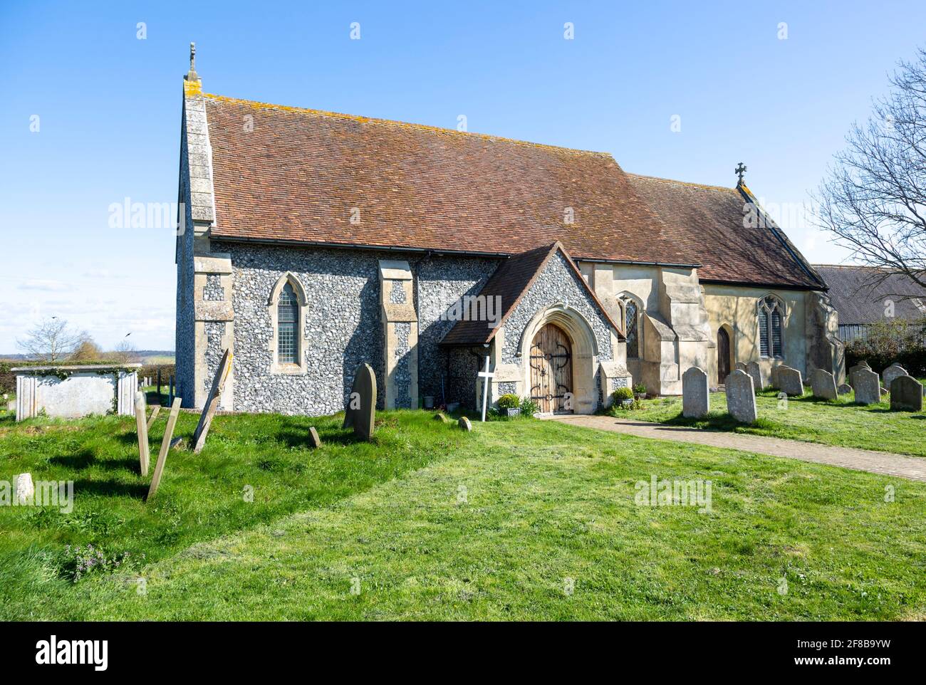 Village parish church of All Saints, Wrabness, Essex, England, UK Stock ...