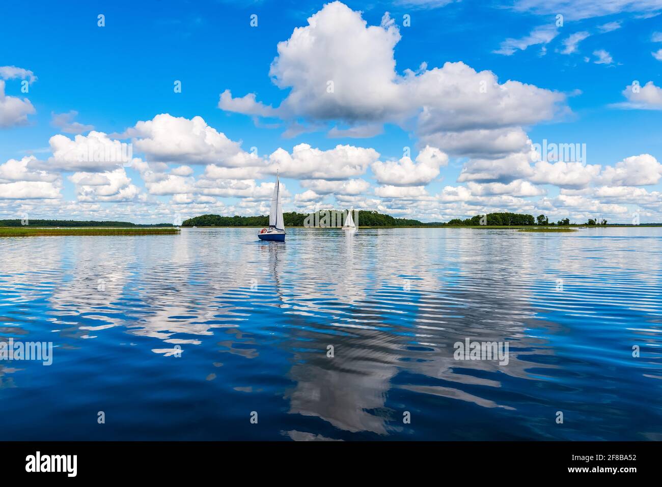 Yacht sailing masuria lake hi-res stock photography and images - Alamy
