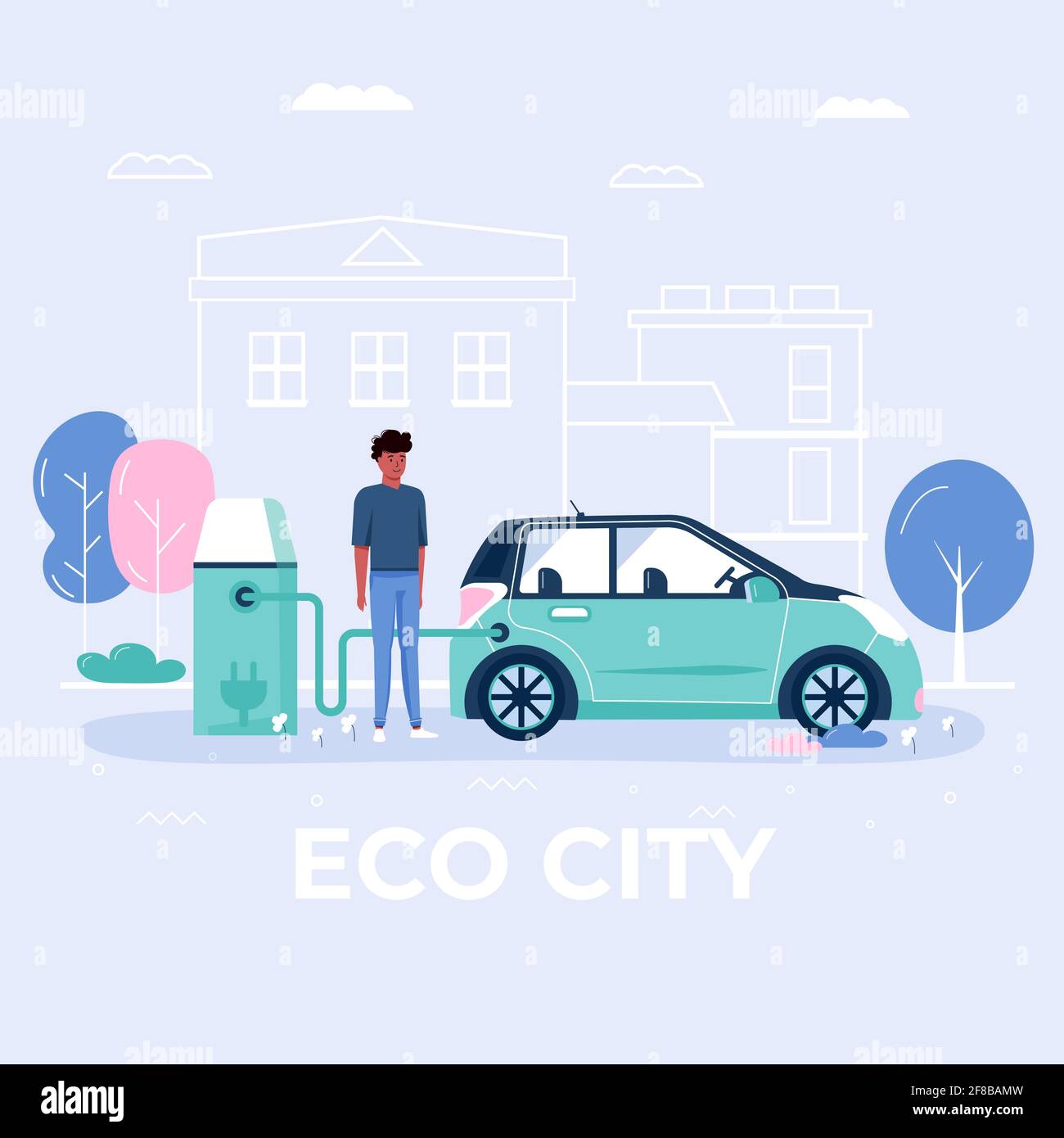 Car park person Stock Vector Images - Alamy