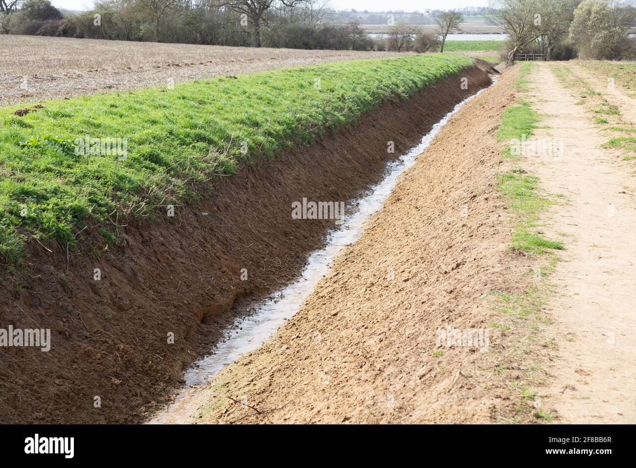 Drainage ditch slope hi-res stock photography and images - Alamy