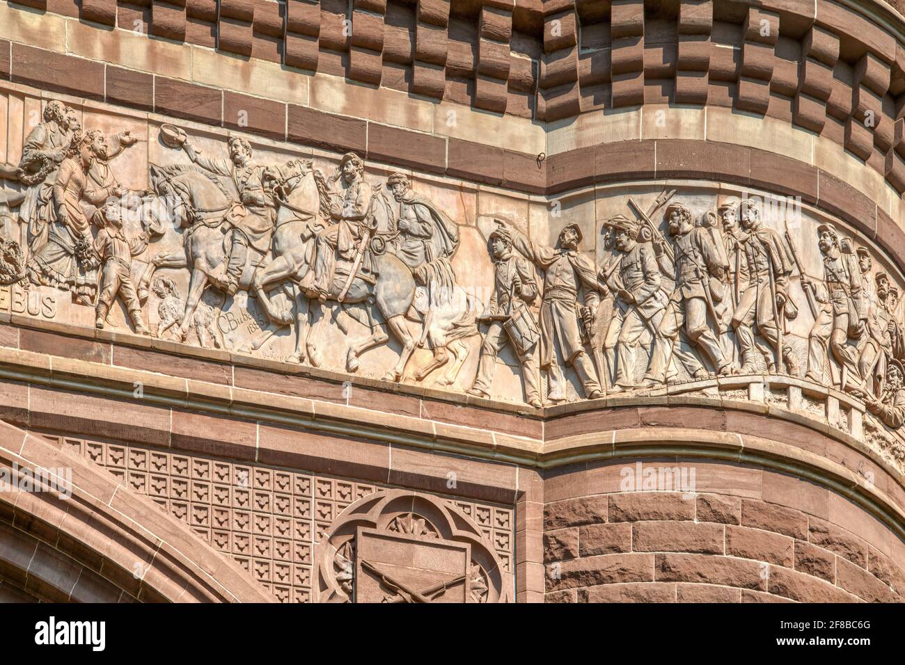 Detail from Soldiers and Sailors Memorial Arch, an American Civil War ...