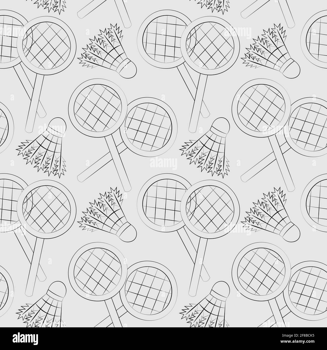 Badminton racket Black and White Stock Photos & Images - Alamy