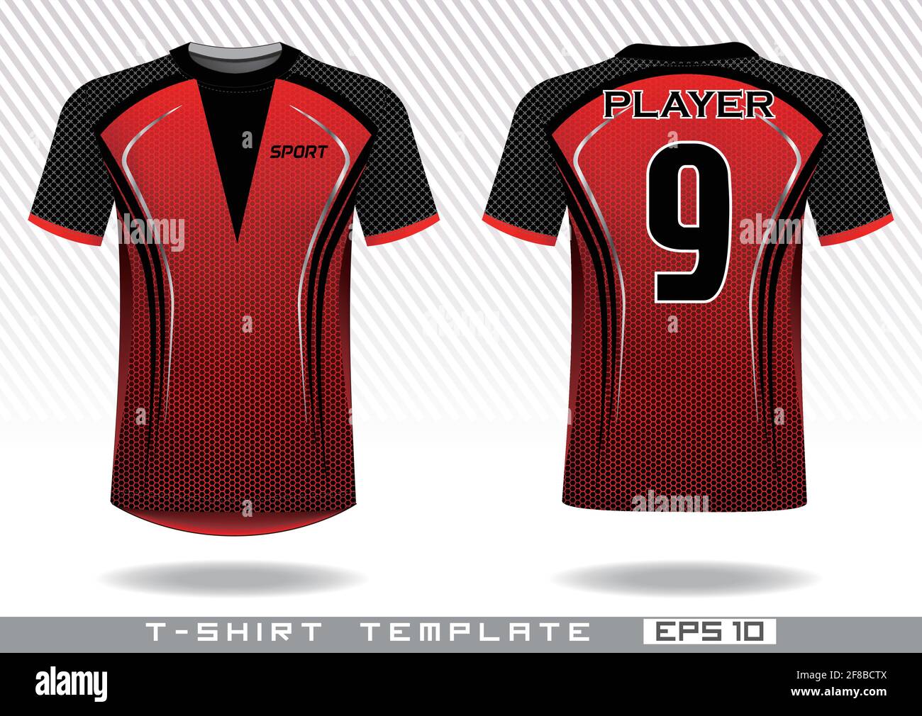 sports t shirt template. uniform design. team wear design. prints ...