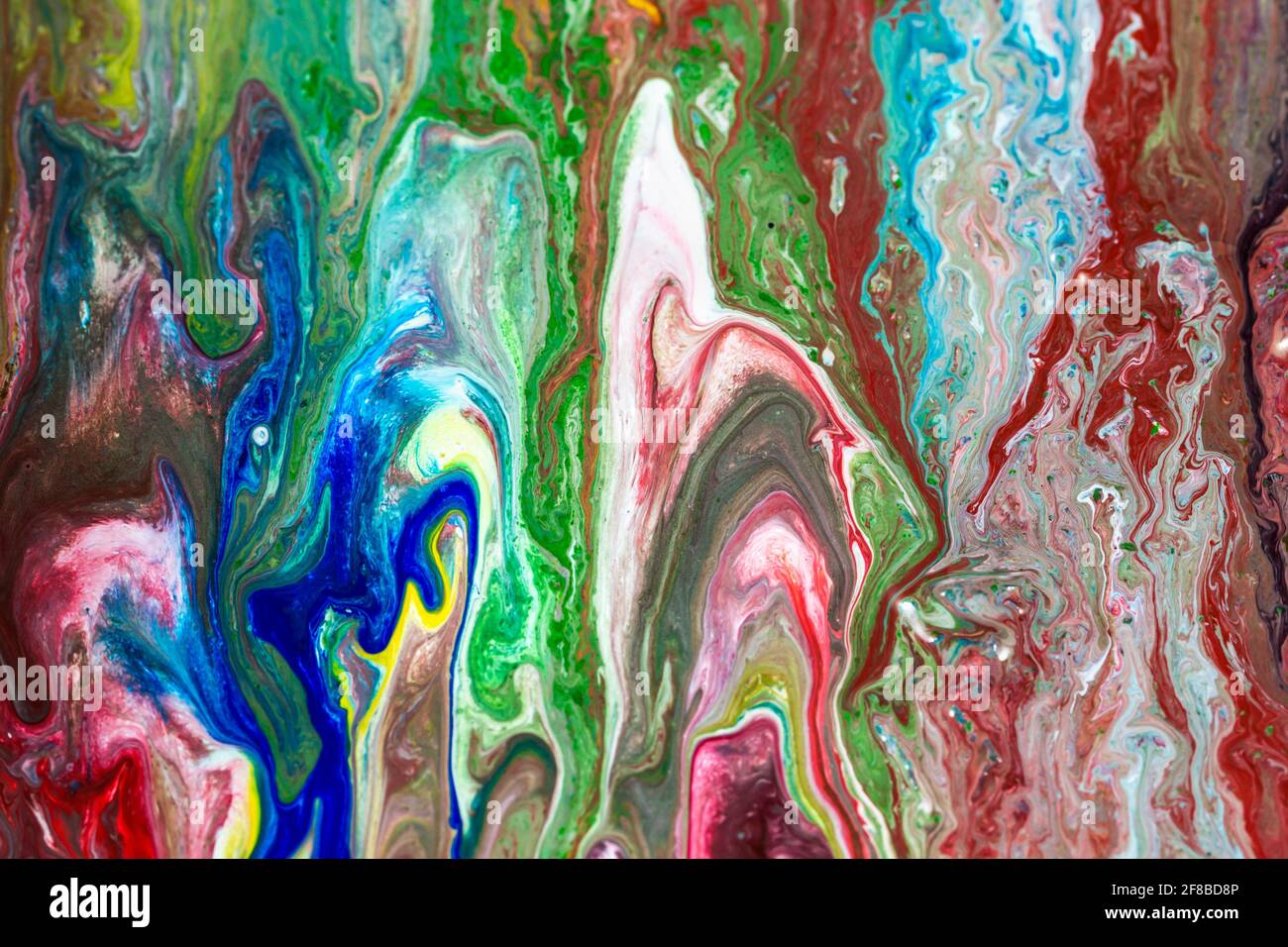 Colorful 2D illustration resembling an oil painting - digital art with ...