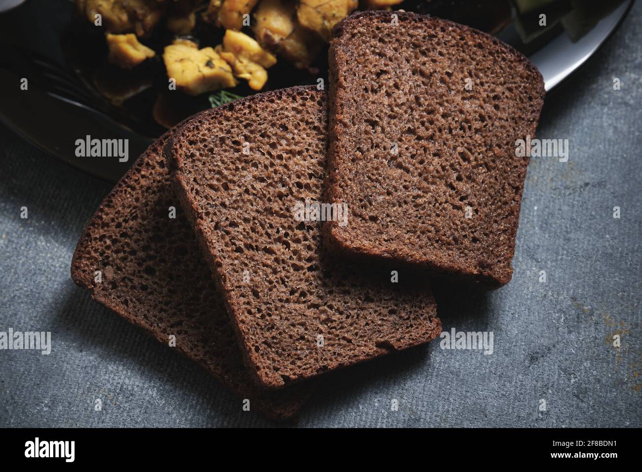 Three pieces of bread hi-res stock photography and images - Alamy