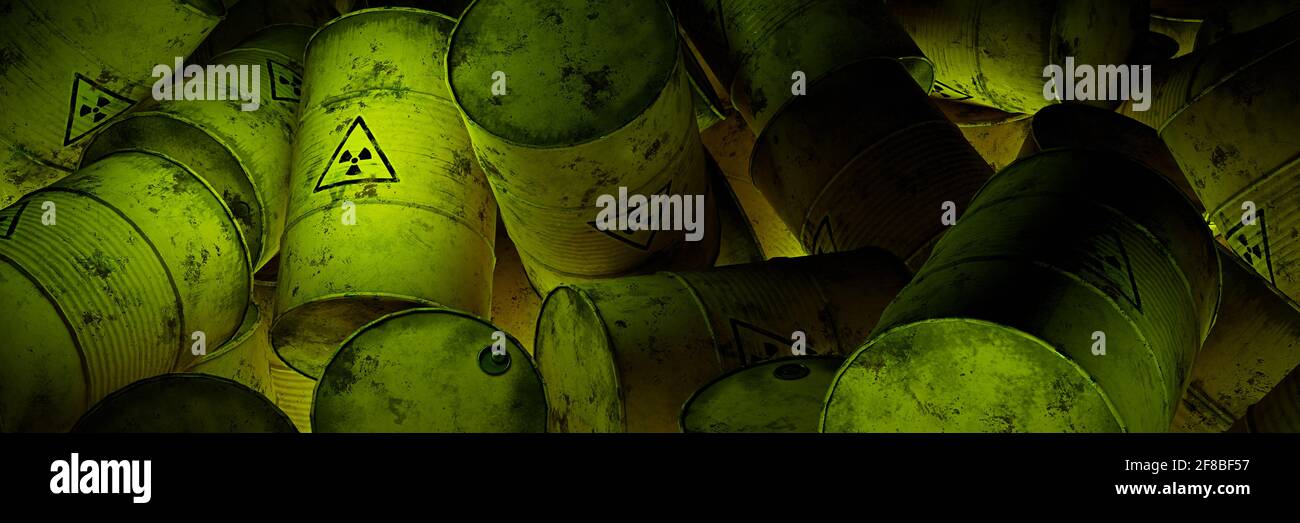 Buried Nuclear Waste Barrels