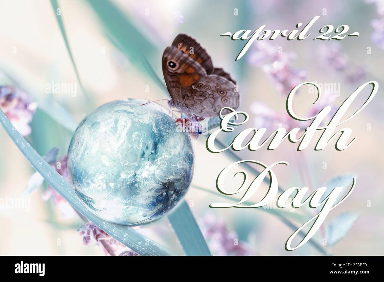 World Earth Day concept. Saving environment, save clean planet, ecology ...